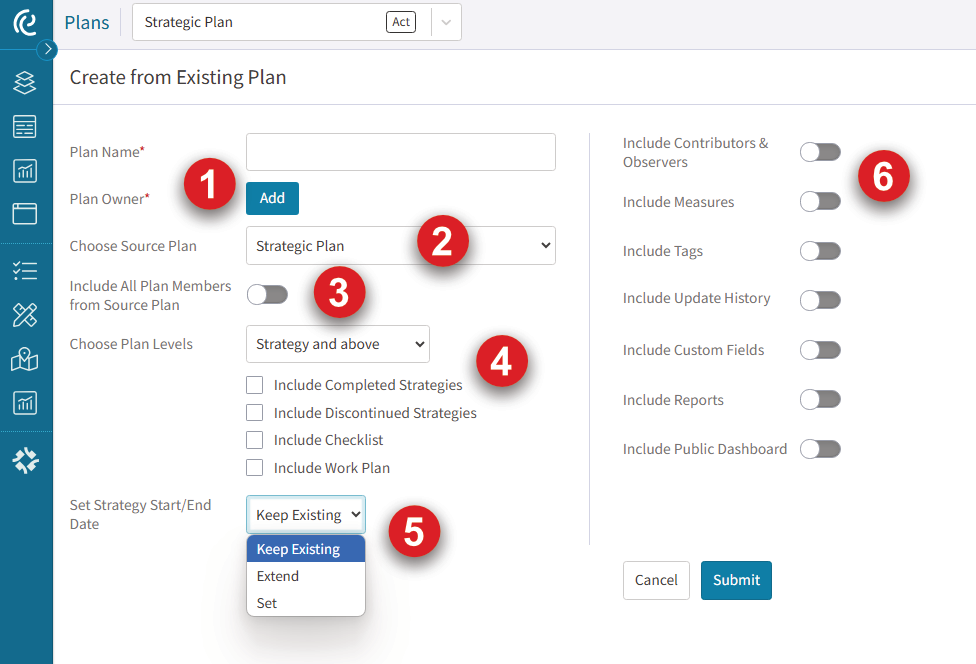 Create New Plan from an Existing Plan – Envisio