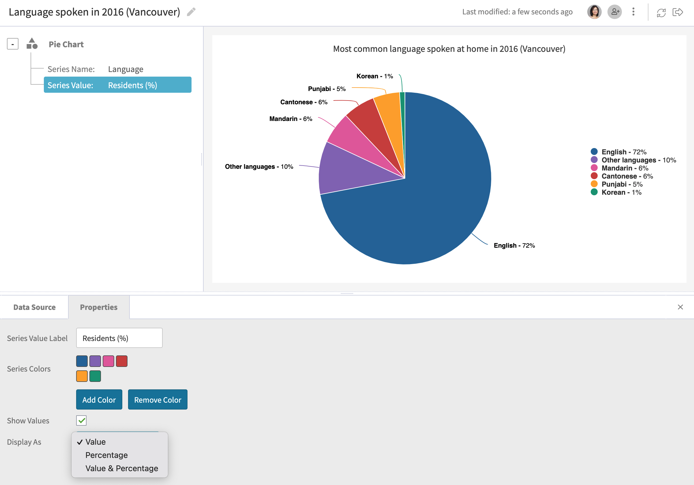 Create a Pie Chart Visual – Envisio