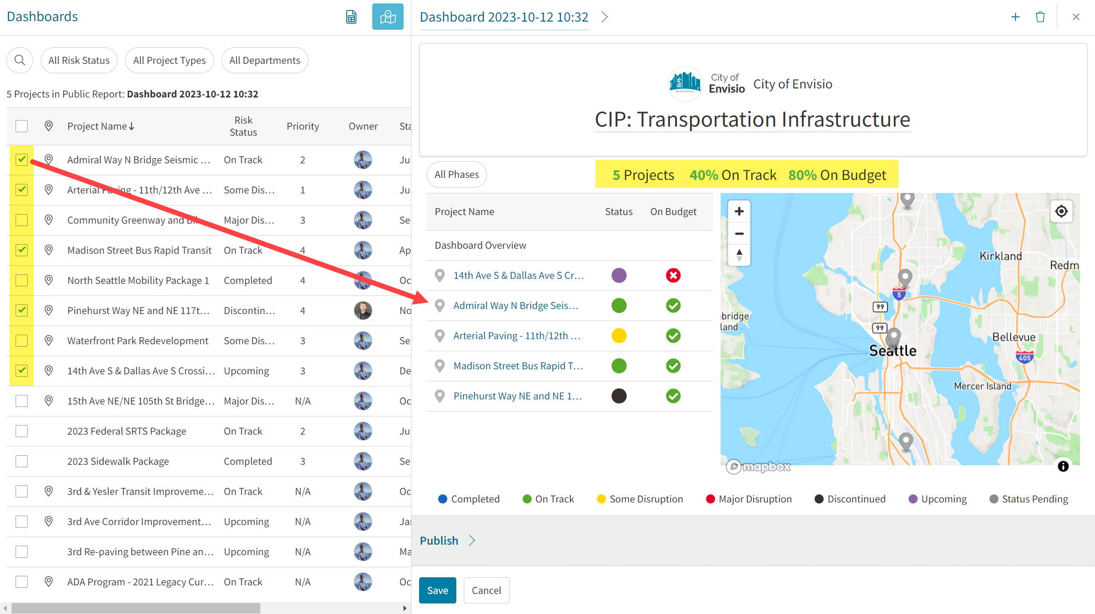 How To: Configure Project Dashboards – Envisio