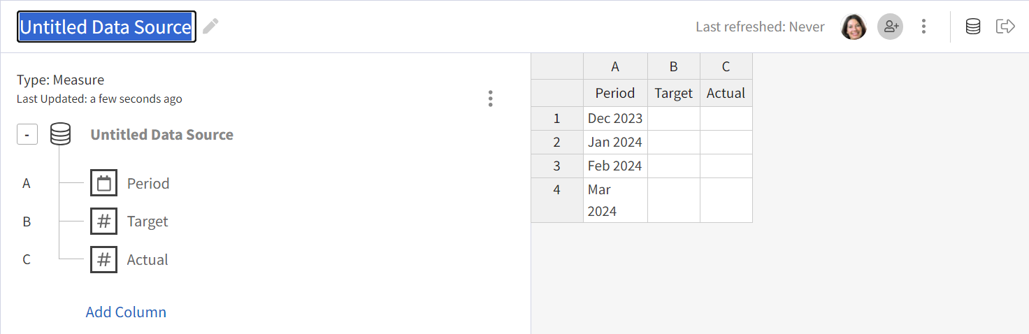 Create a Measure Data Source – Envisio