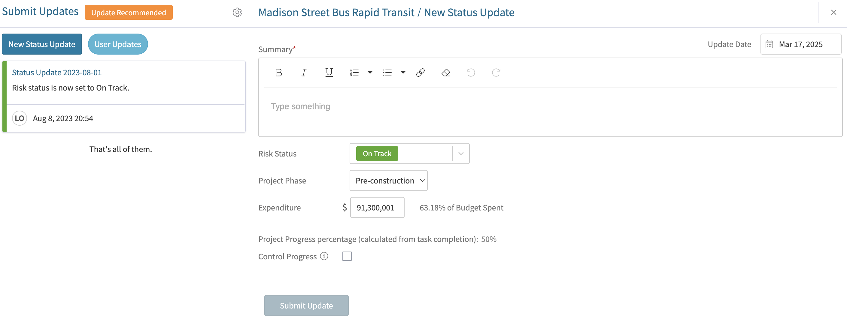 How To: Provide a Project Update – Envisio