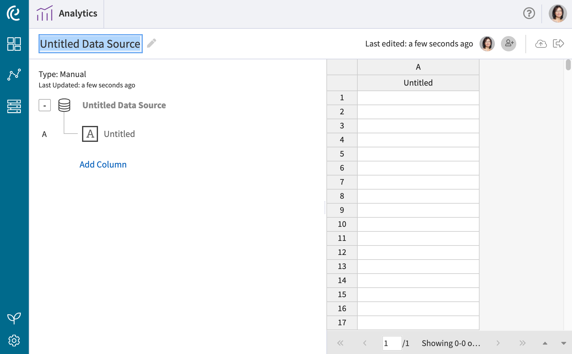 Create a Manual Data Source – Envisio