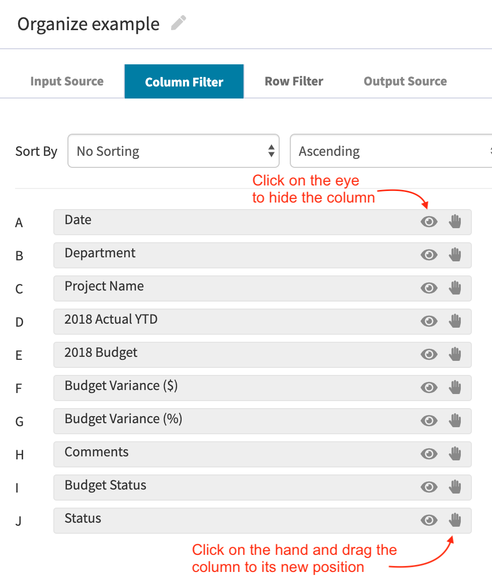 Create an Organize Data Source – Envisio