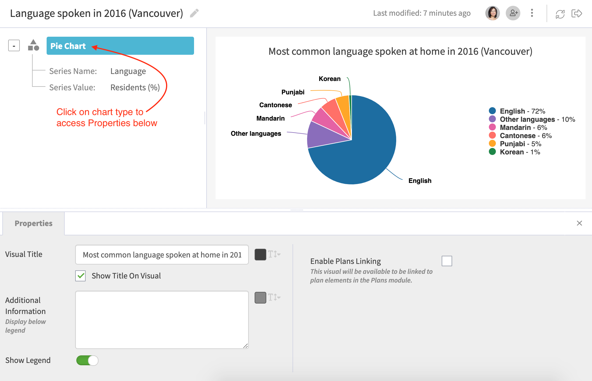 Create a Pie Chart Visual – Envisio