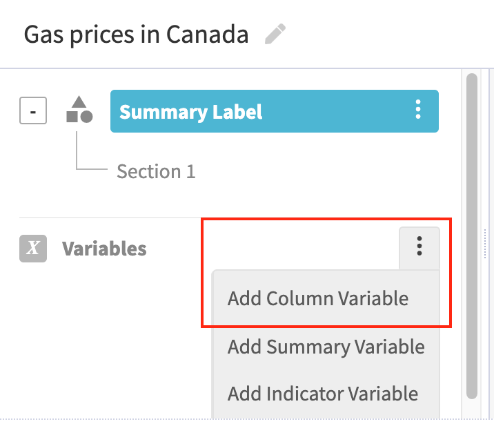 Create a Summary Label Visual – Envisio